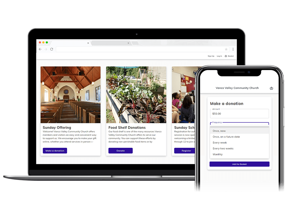 Vanco Faith | PowerChurch Online Giving