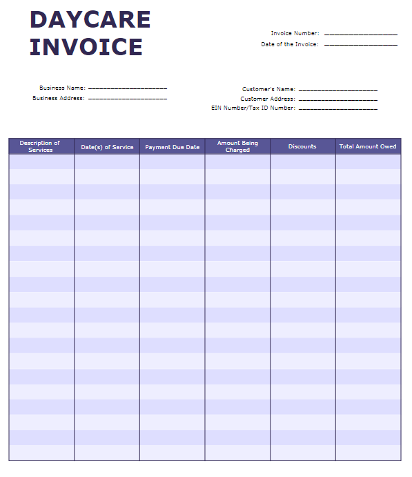 Free Daycare Invoice Template & Guide | Smartcare