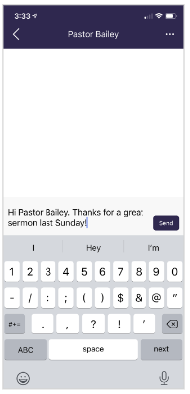 The Free Church Center App: Vanco Mobile