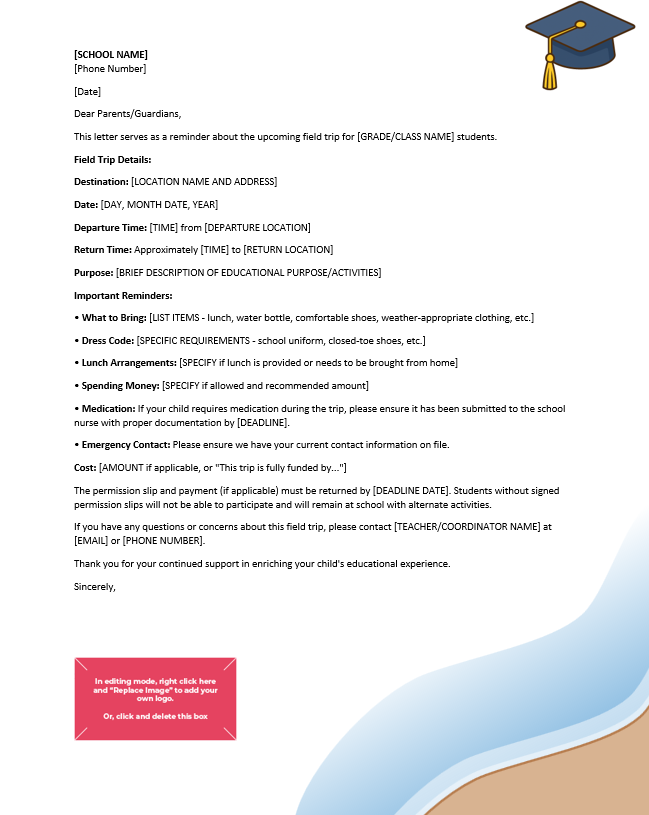 Free Field Trip Reminder Templates: Letters, Social Posts & Designs