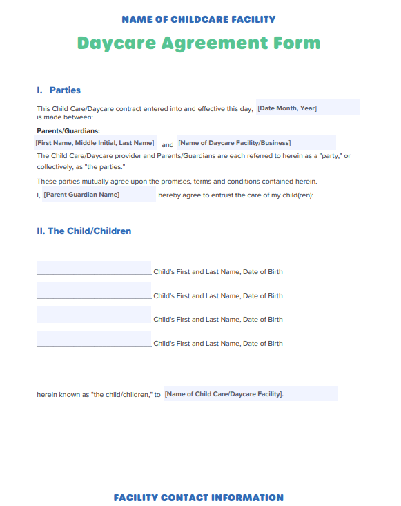 Free Daycare Contract Template & Guide for Childcare Centers