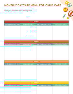 Daycare Menus Ideas for Breakfast, Lunch & Snacks | Smartcare