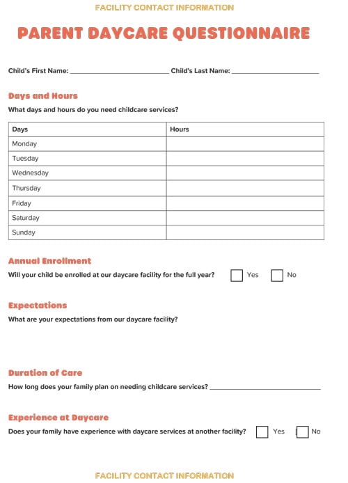 What Questions Should a Daycare Provider Ask Parents?